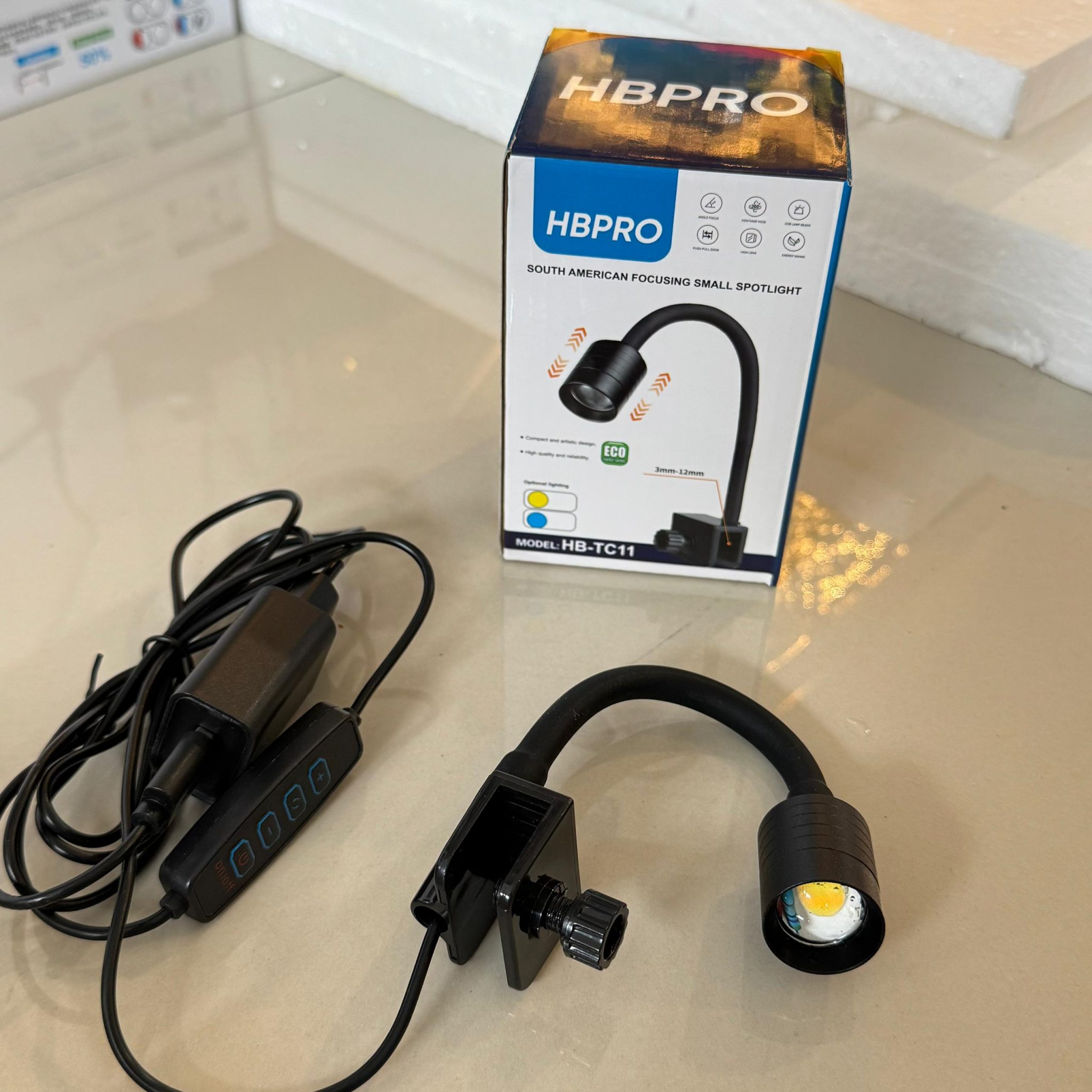Shop Aquarium Product | HBPRO MINI FOCUSING SPOTLIGHT 3W - EHK Aquatics